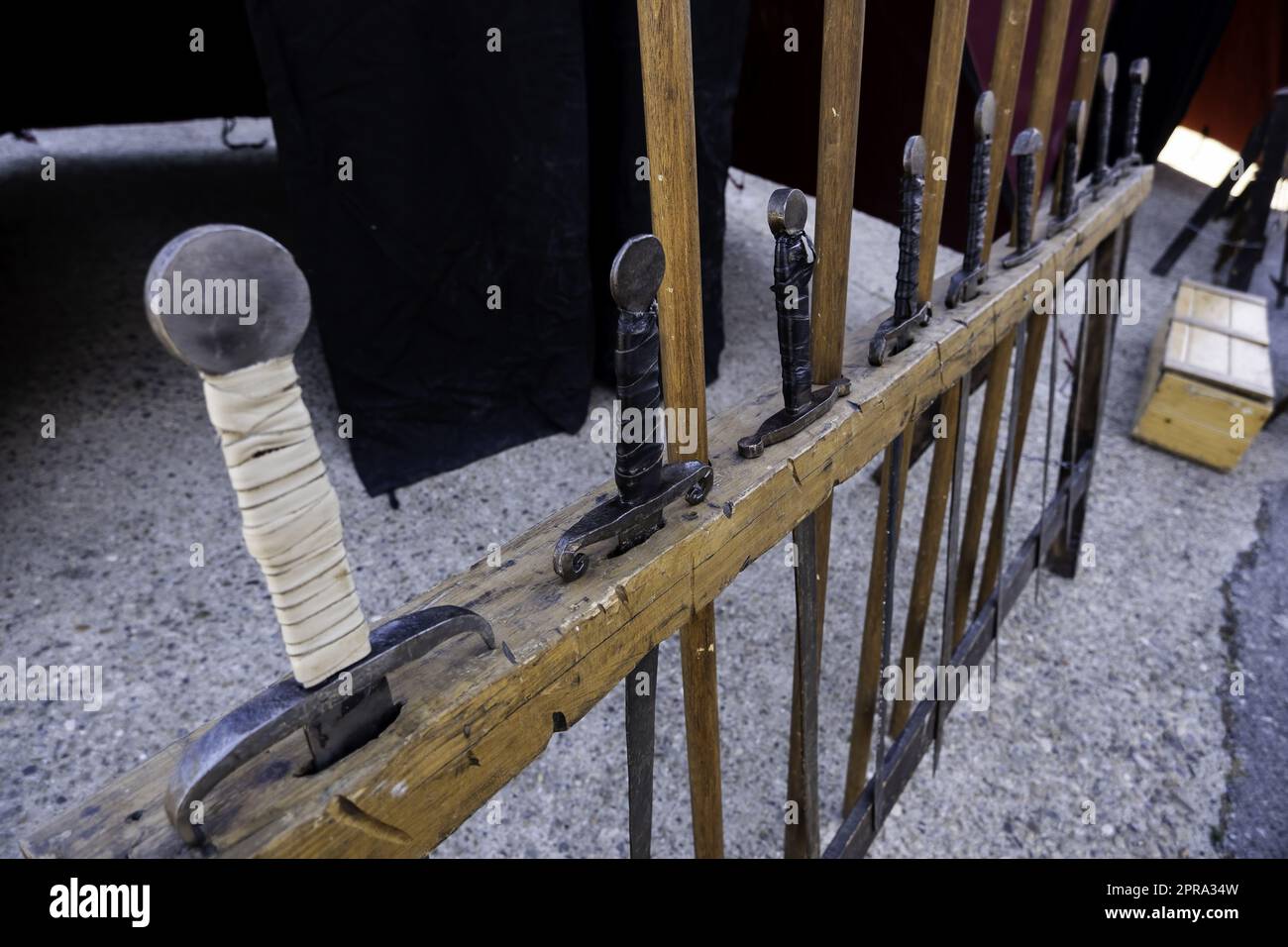 Ancient medieval swords Stock Photo - Alamy