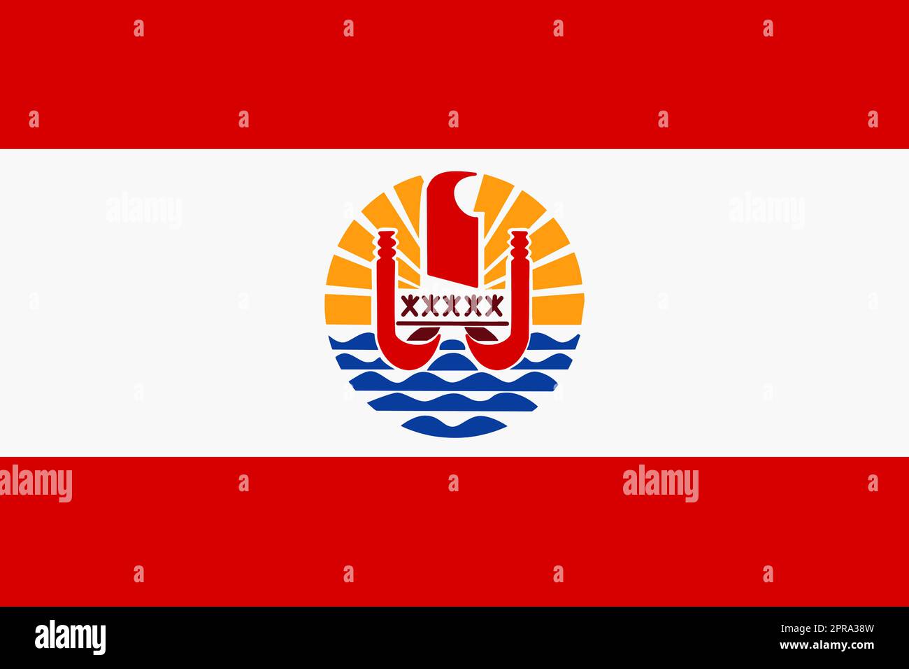 A French Polynesia flag background illustration red white Stock Photo ...