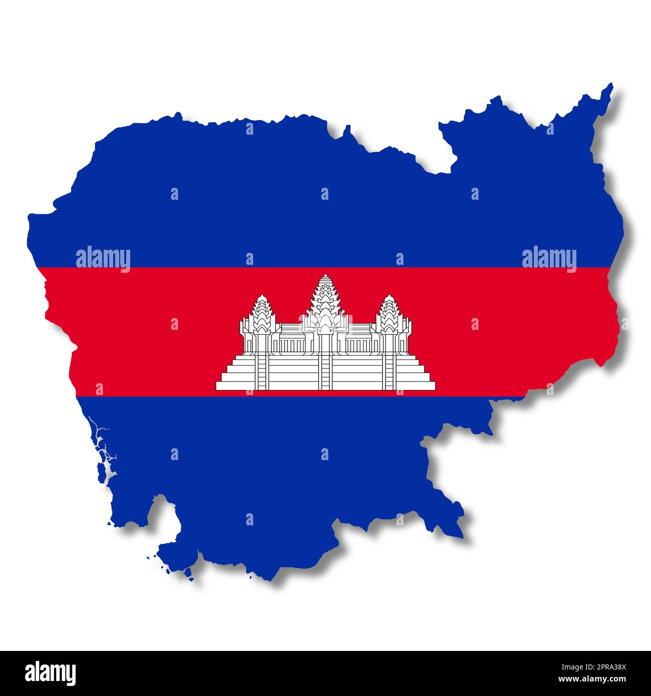 Vietnam cambodia thailand map Cut Out Stock Images & Pictures - Alamy