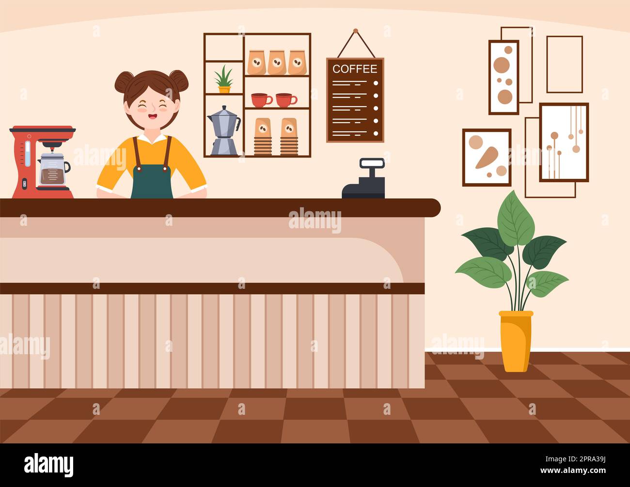 International Coffee Day on October 1st Flat Cartoon Illustration Hand ...