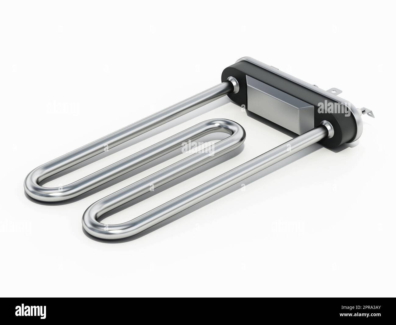 New washing machine heater isolated on white background. 3D ...