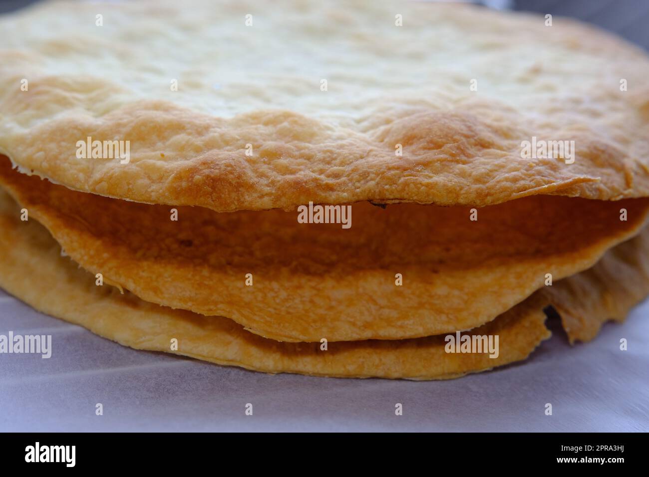 Fresh Puff Cakes for Napoleon Cake Puff pastry for dessert Milfey ...