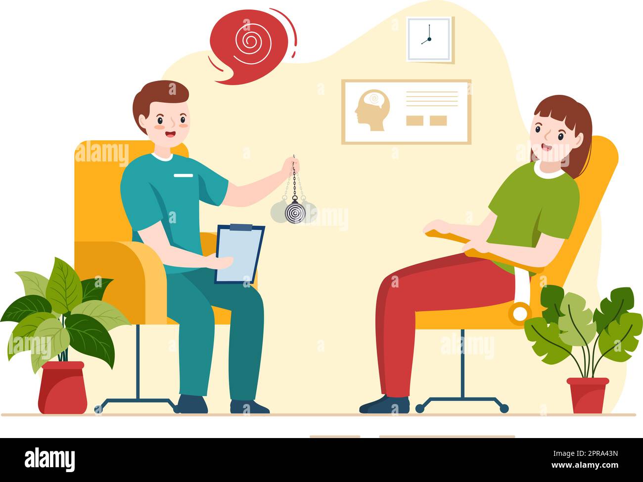 Hypnosis with Black and White Spirals Creating an Altered State of Mind ...