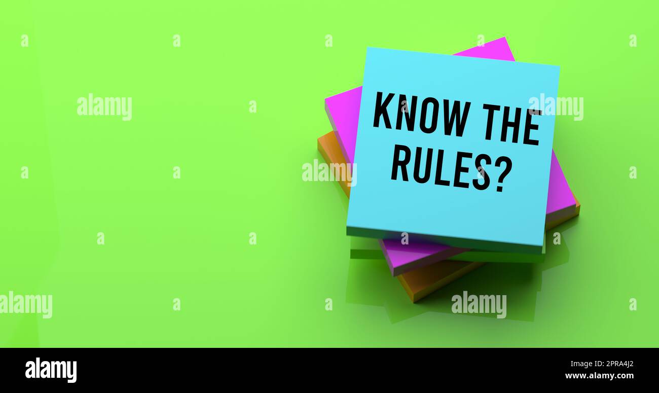 know the rules Stock Photo - Alamy
