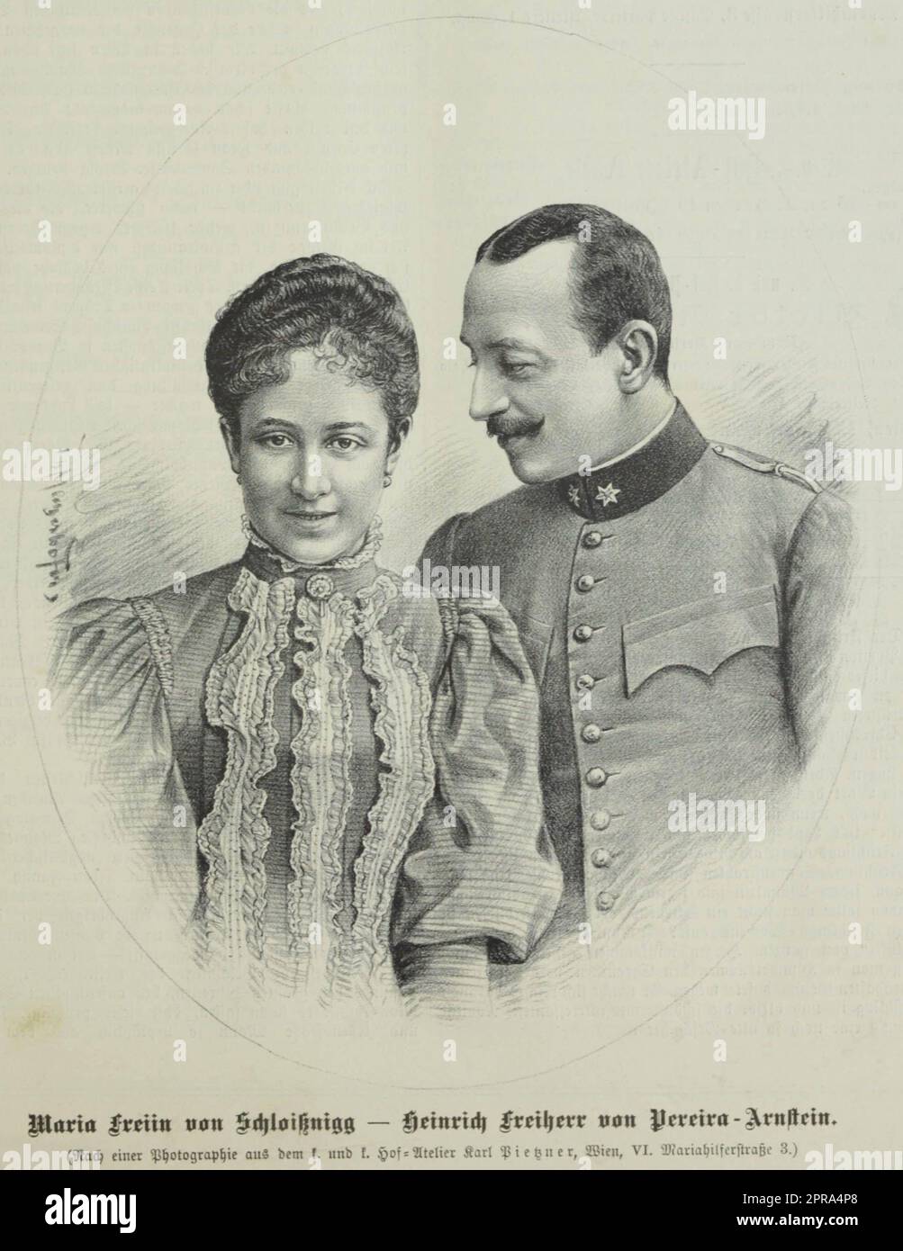 Maria Freiin von Schloißnigg – Heinrich Freiherr von Pereira-Arnstein Stock Photo - Alamy