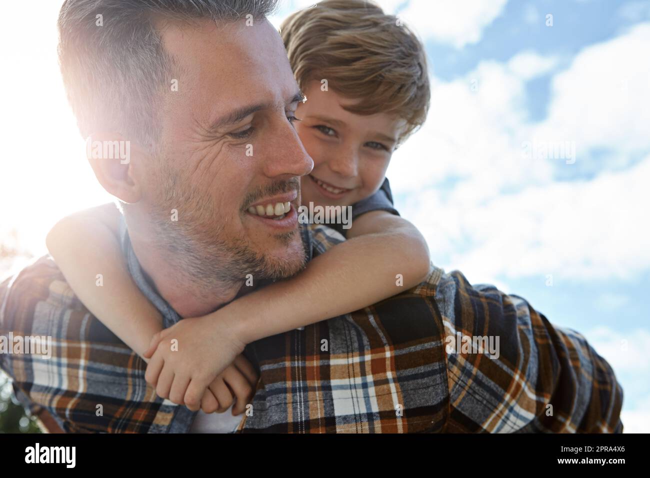 Ive got the number one dad in the whole world. a father and son ...