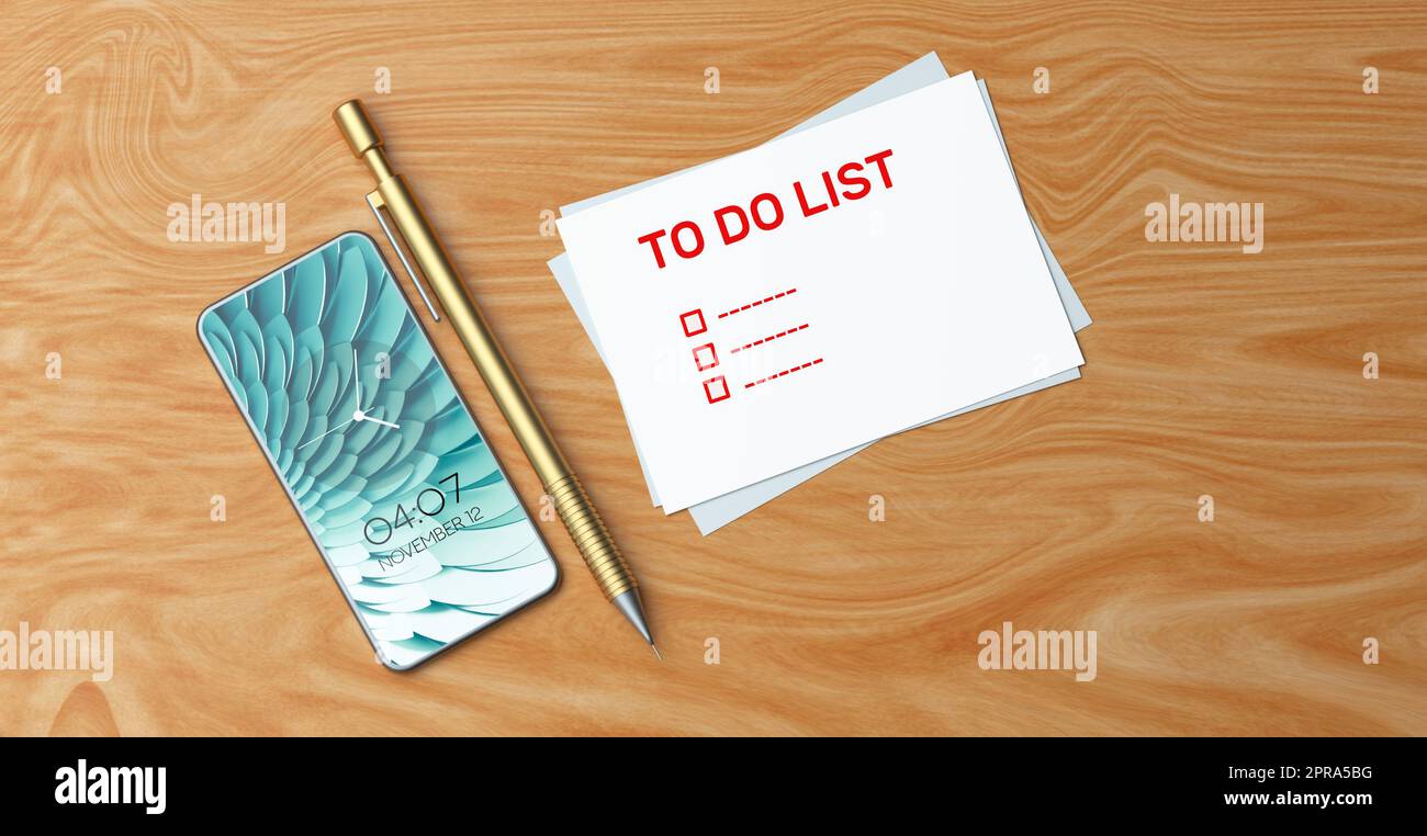 to do list Stock Photo - Alamy