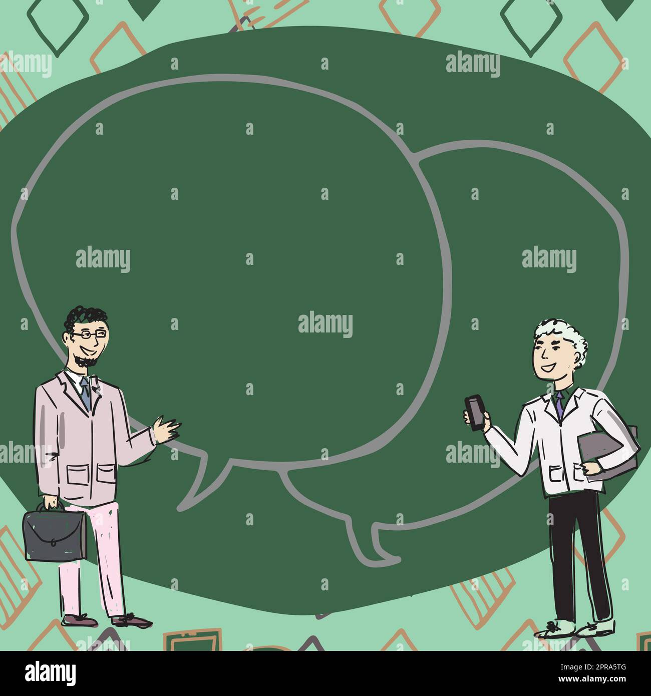 Two business executives talking Stock Vector Images - Alamy