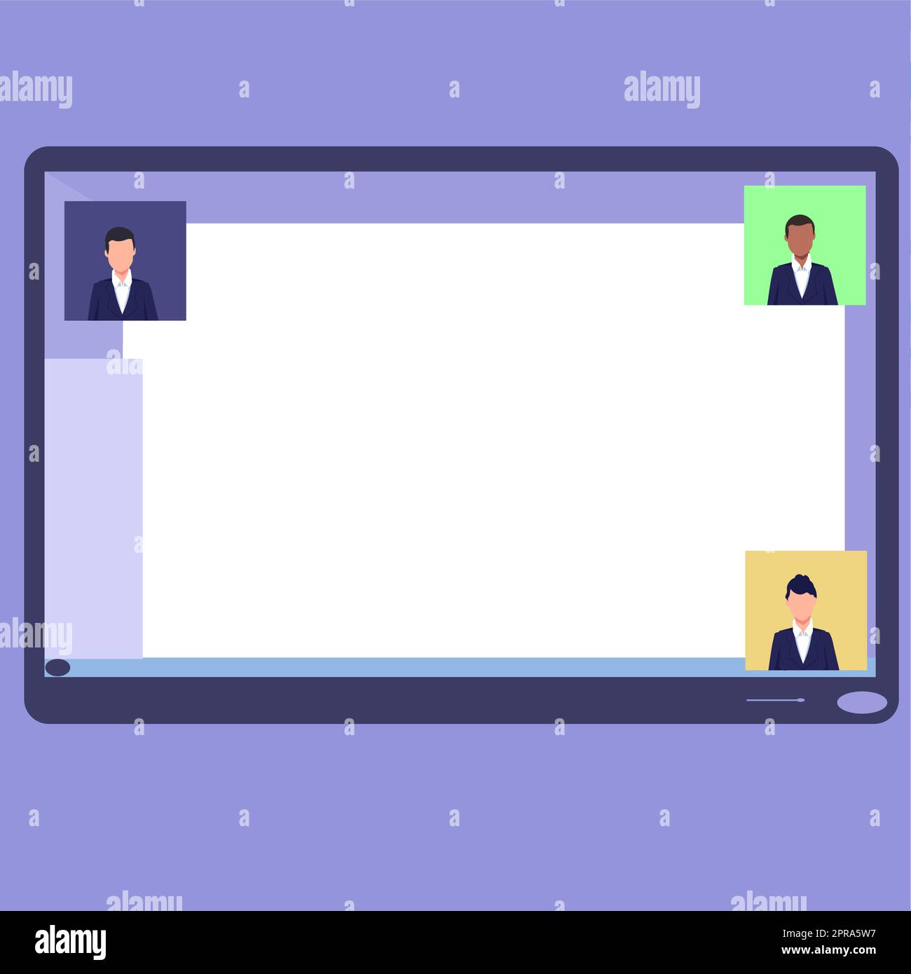 Illustration Of Couple Presenting New Amazing Ideas Holding Notes ...