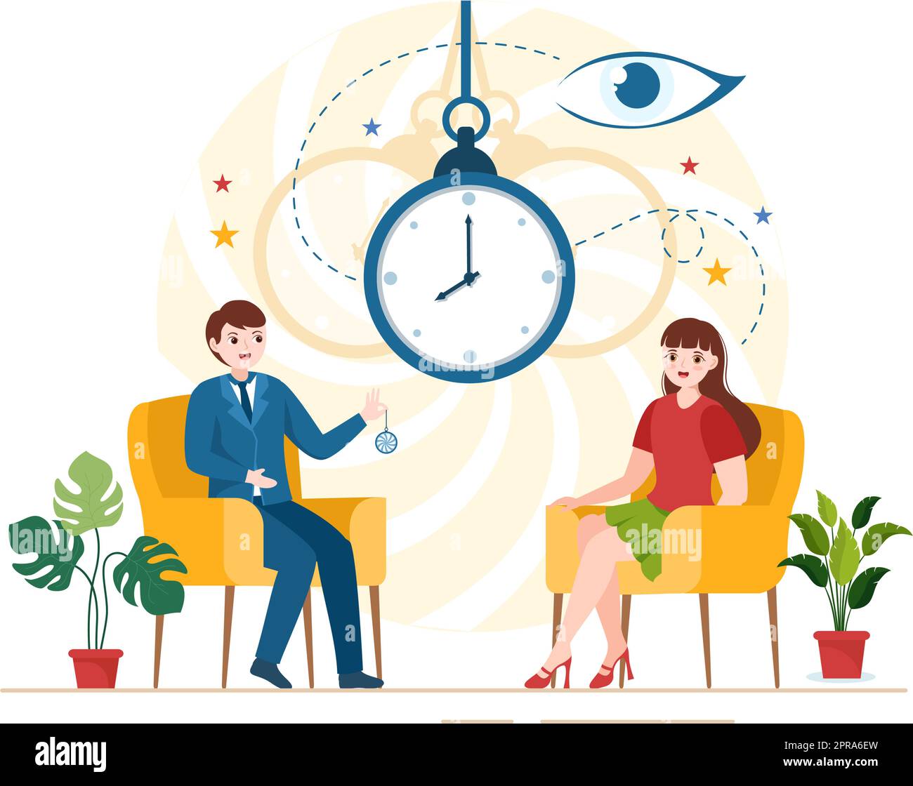 Hypnosis with Black and White Spirals Creating an Altered State of Mind ...