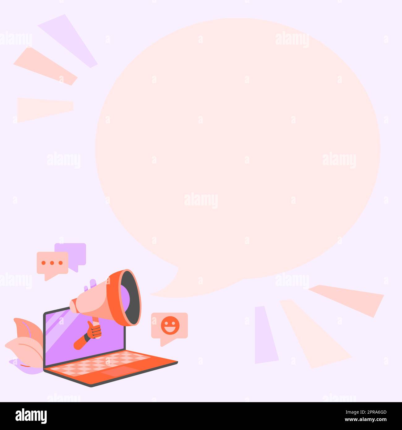 Laptop Drawing Sharing Happy Comments And Good Reactions At Chat Cloud ...