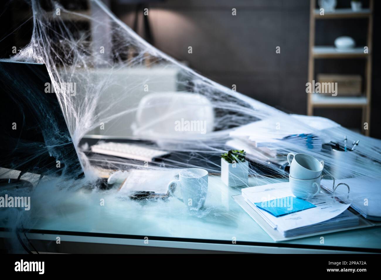 Abandoned Dark Dirty Office Stock Photo - Alamy