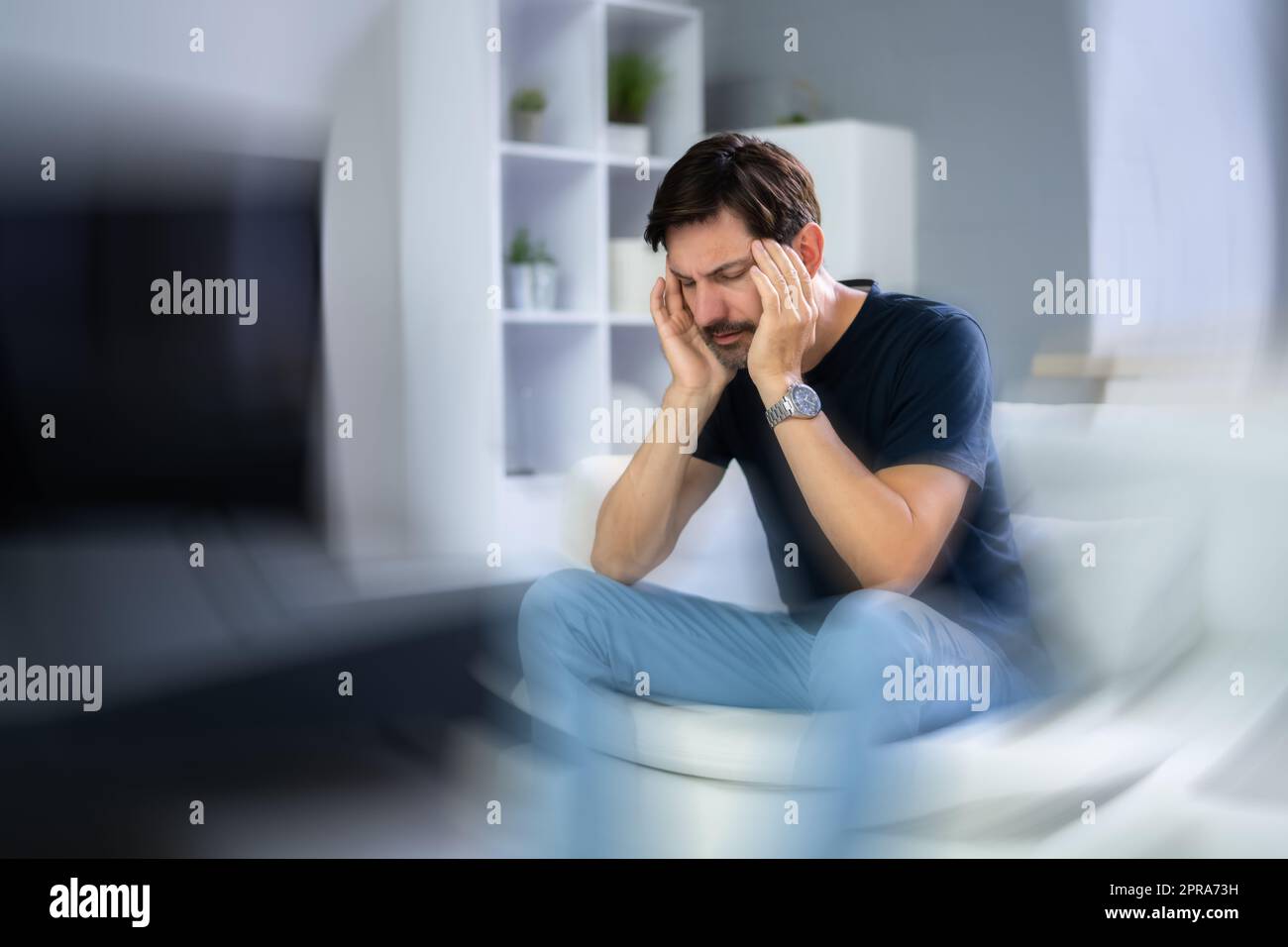 Vertigo Dizziness And BPPV Brain Pain Stock Photo - Alamy
