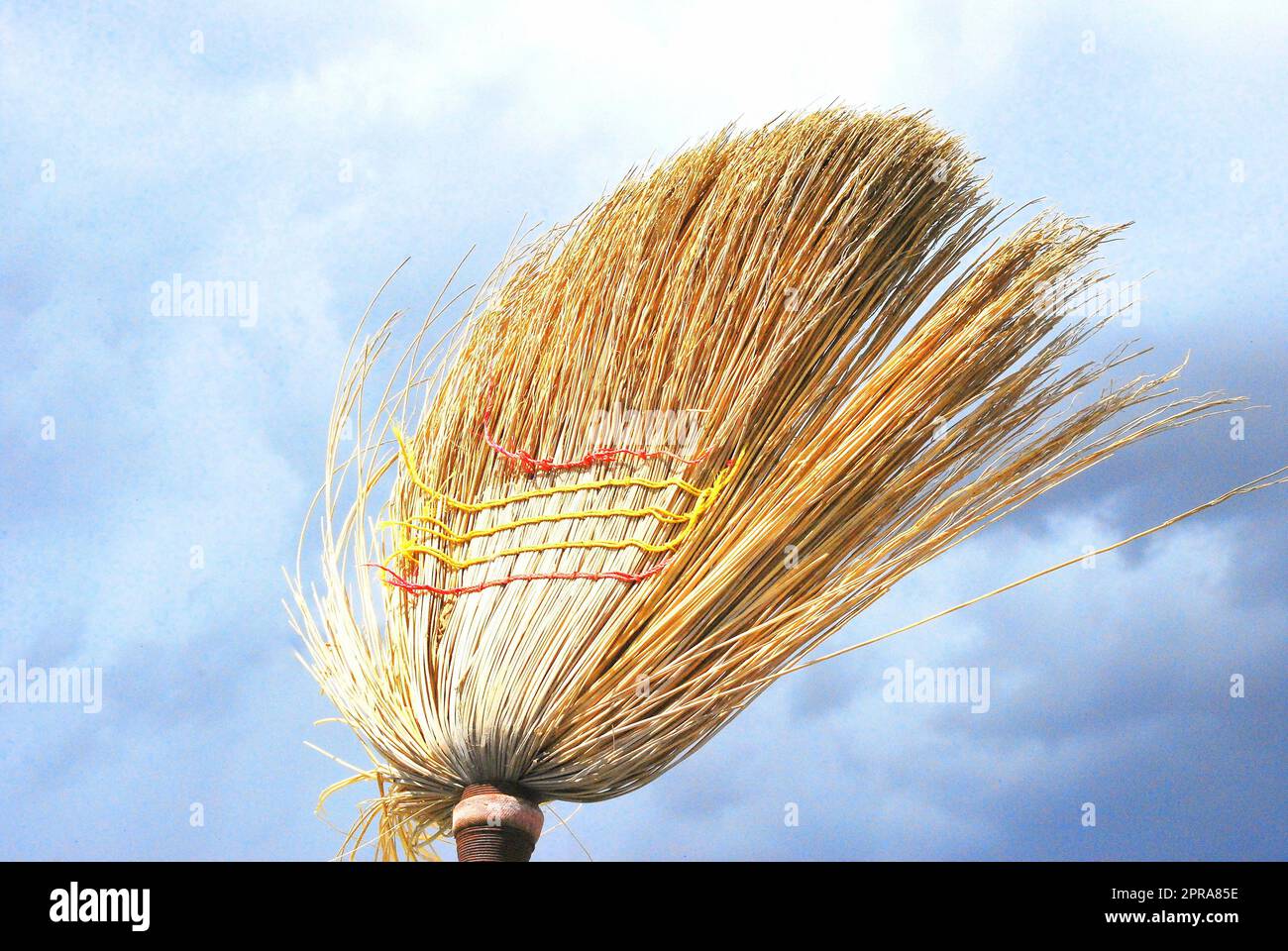 Straw broom abstract outdoors Stock Photo - Alamy