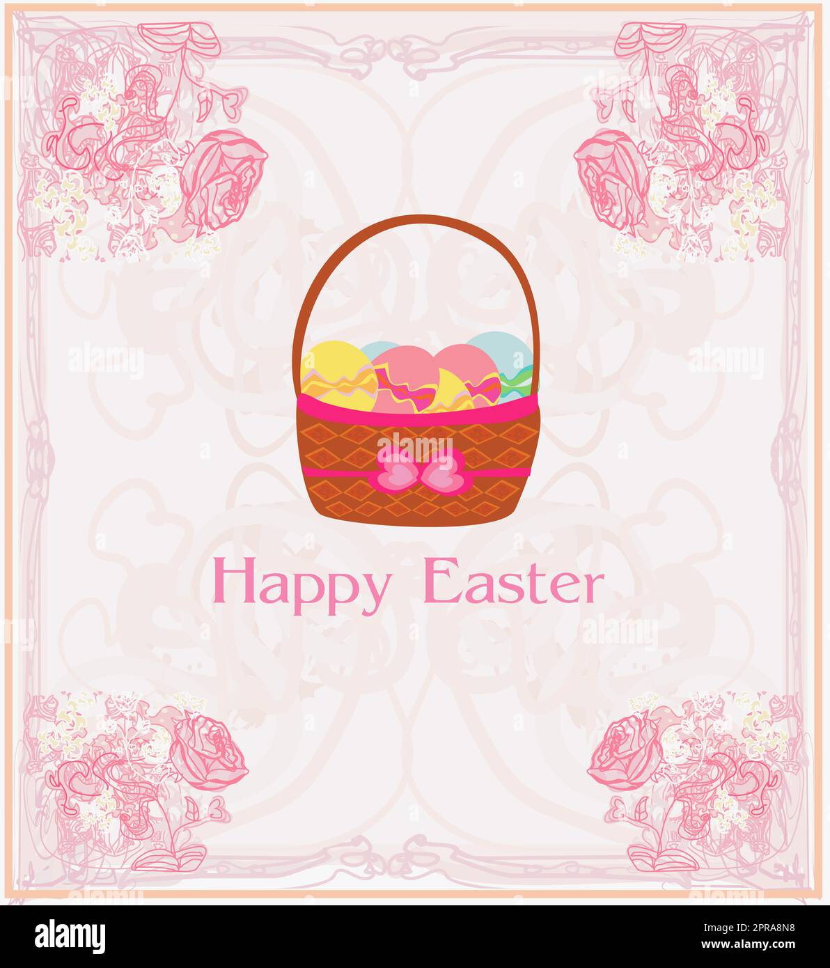 happy easter border Stock Photo - Alamy