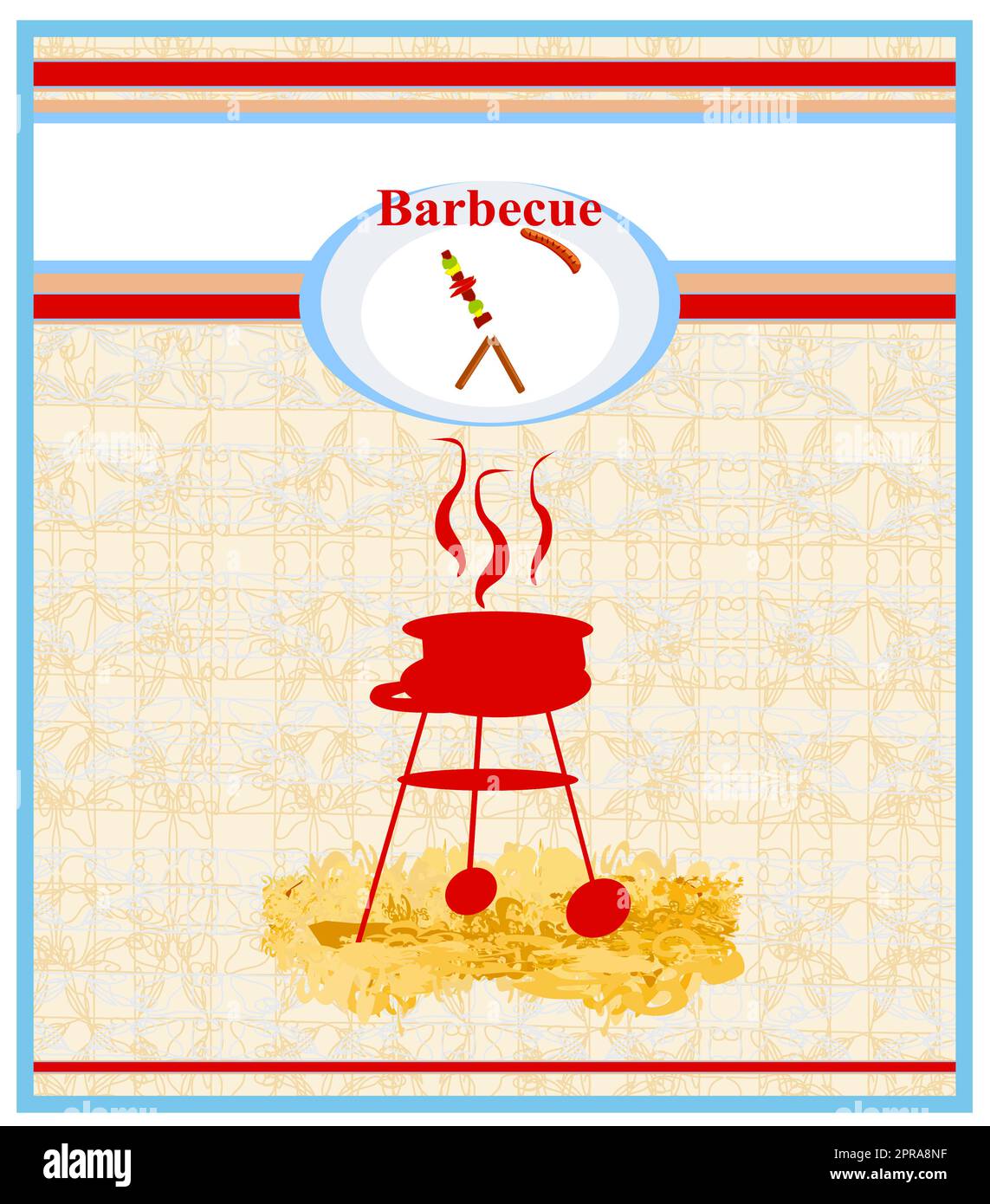 Barbecue Party Invitation Stock Photo - Alamy
