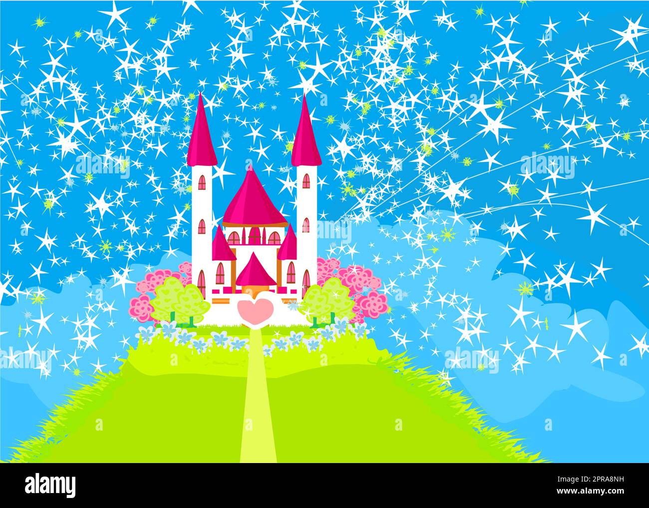 Magic Fairy Tale Princess Castle Stock Photo - Alamy