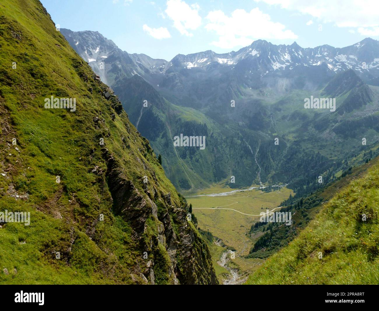 Stubai high-altitude hiking trail, lap 2 in Tyrol, Austria Stock Photo ...