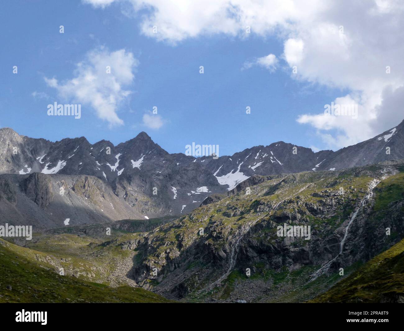 Stubai high-altitude hiking trail, lap 2 in Tyrol, Austria Stock Photo ...