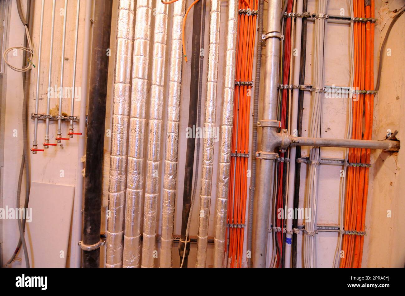 manhole or utility hole for supply and maintenance in a building Stock ...