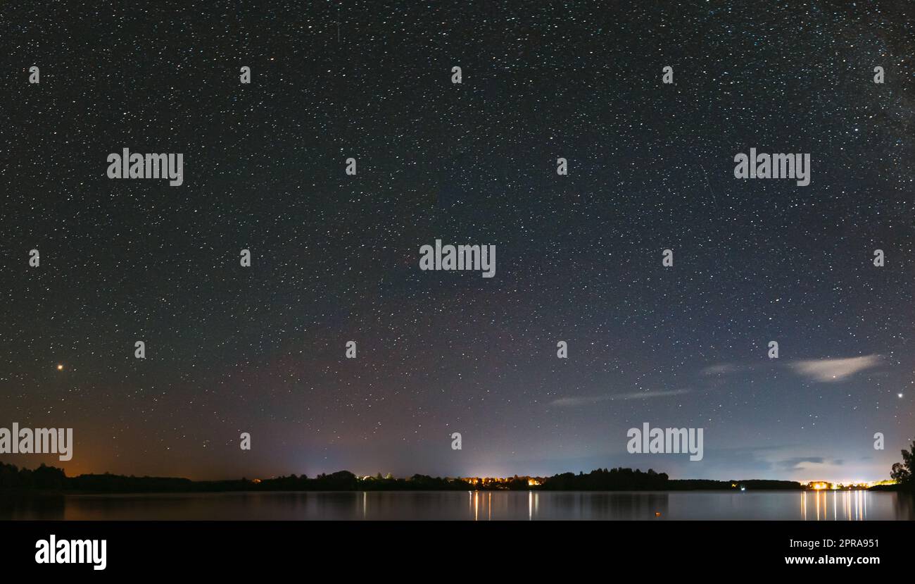 Real Colorful Night Stars. Natural Starry Sky Background Backdrop ...