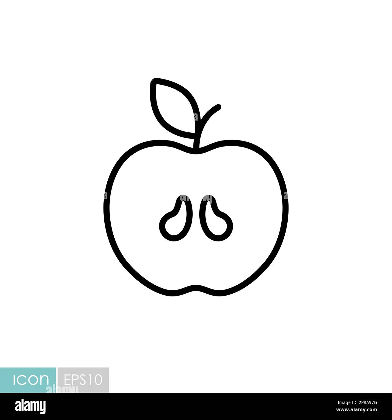 Apple vector icon. Graph symbol for food and drinks web site, apps ...