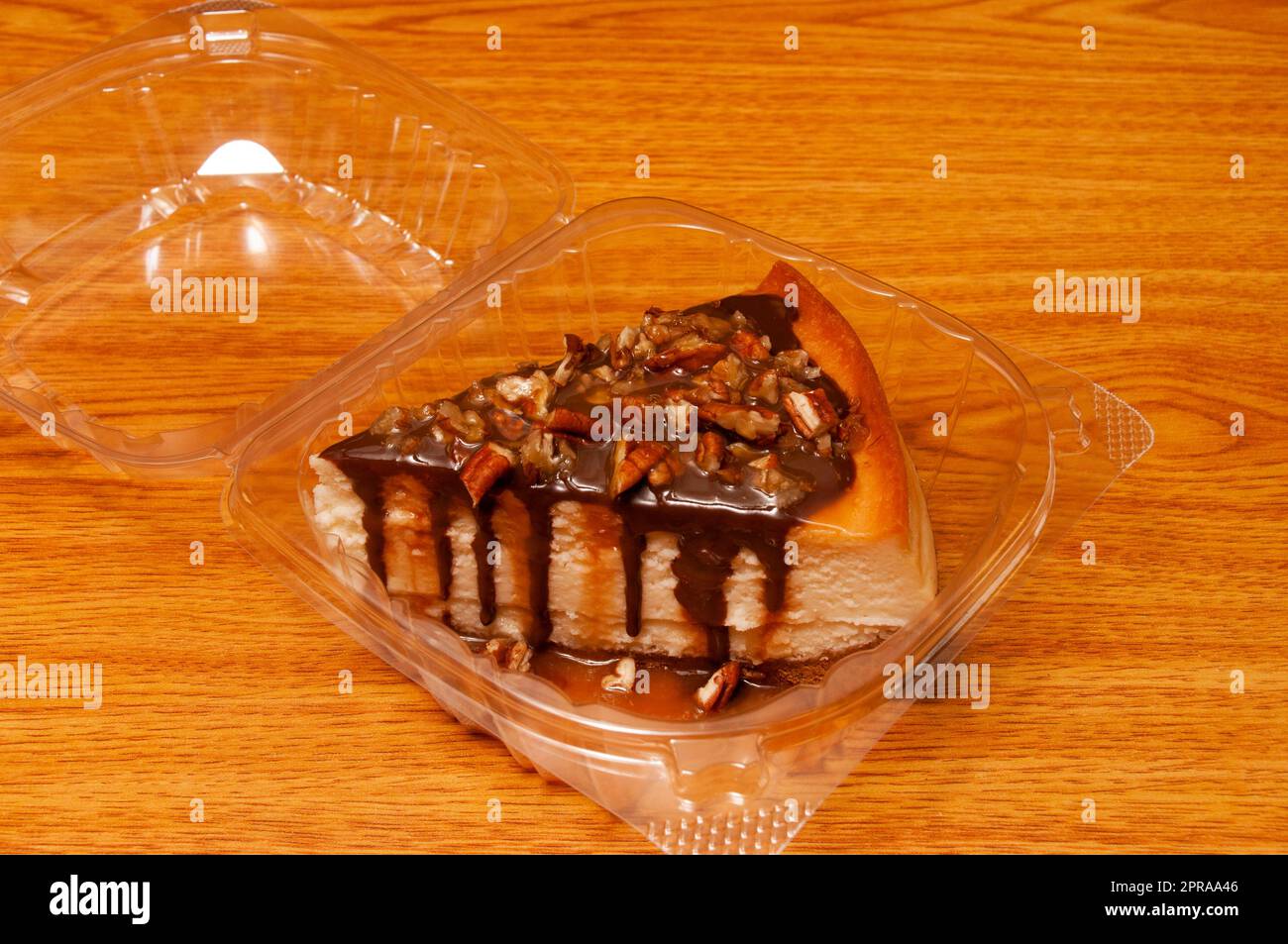 Delicious Turtle Cheesecake Dessert Stock Photo - Alamy