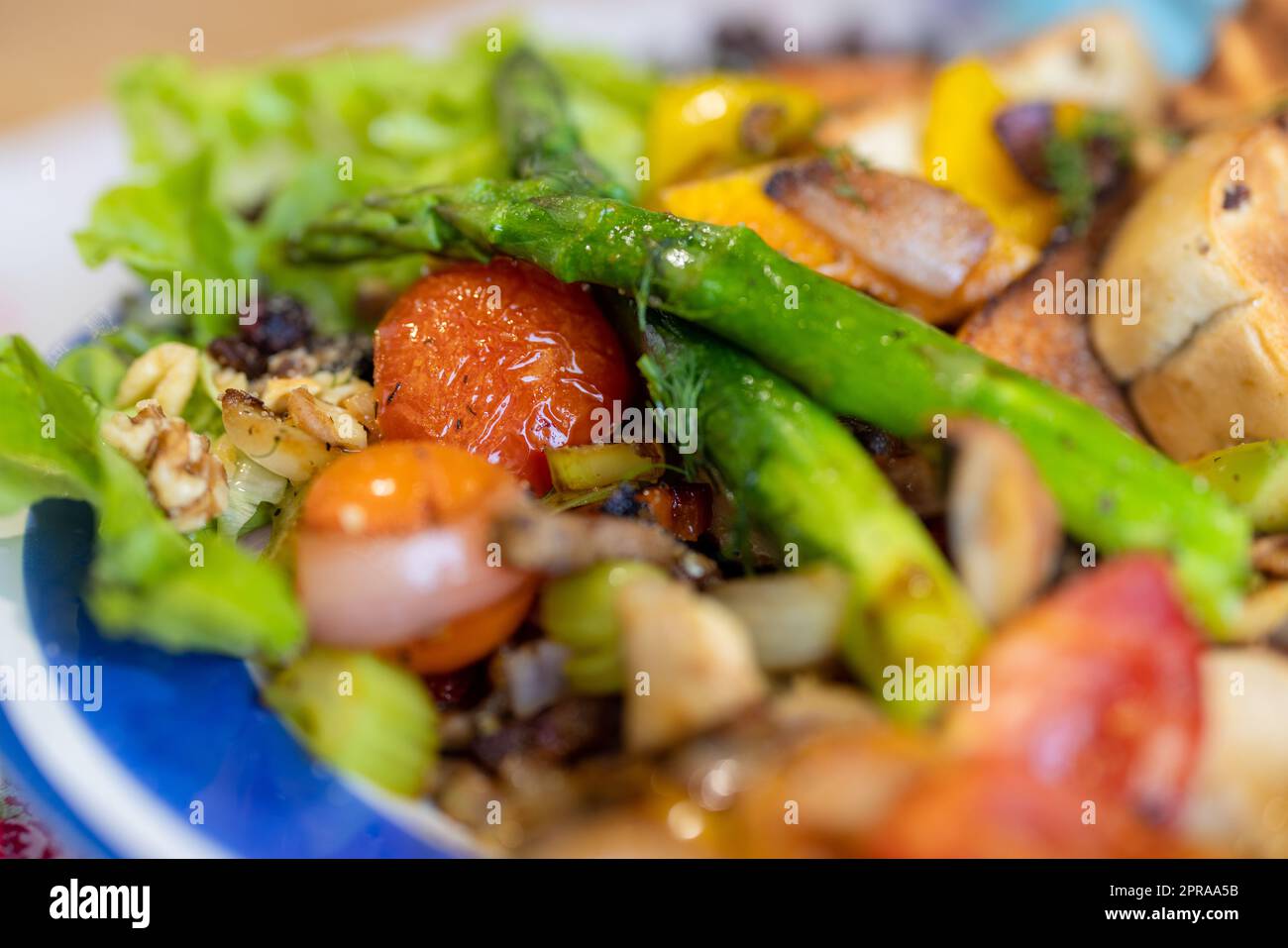 Roasted vegetable dish in restaurant Stock Photo - Alamy