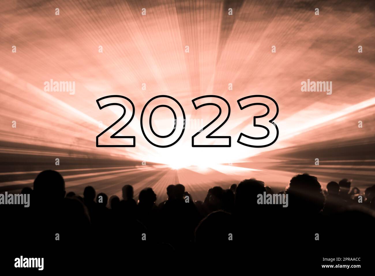 Dancing festival crowd silhouettes 2023 hi-res stock photography and ...