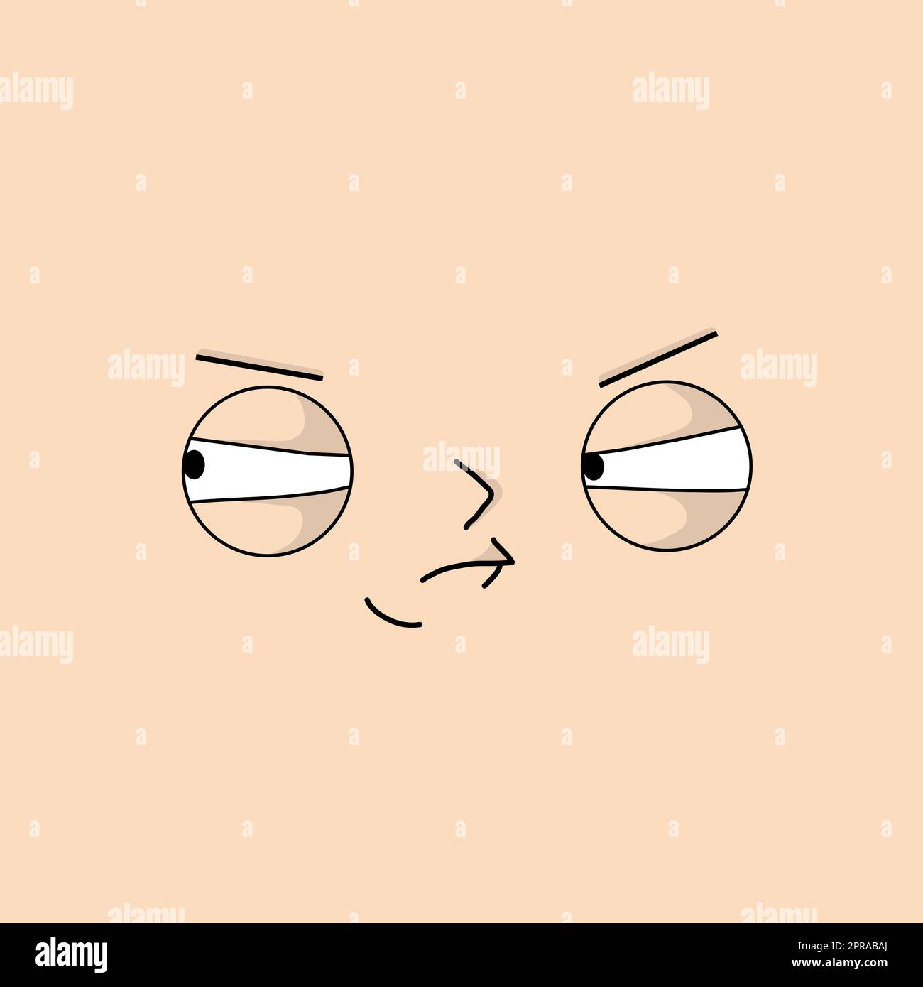 Emoticon sly comic vector illustration hi-res stock photography and ...