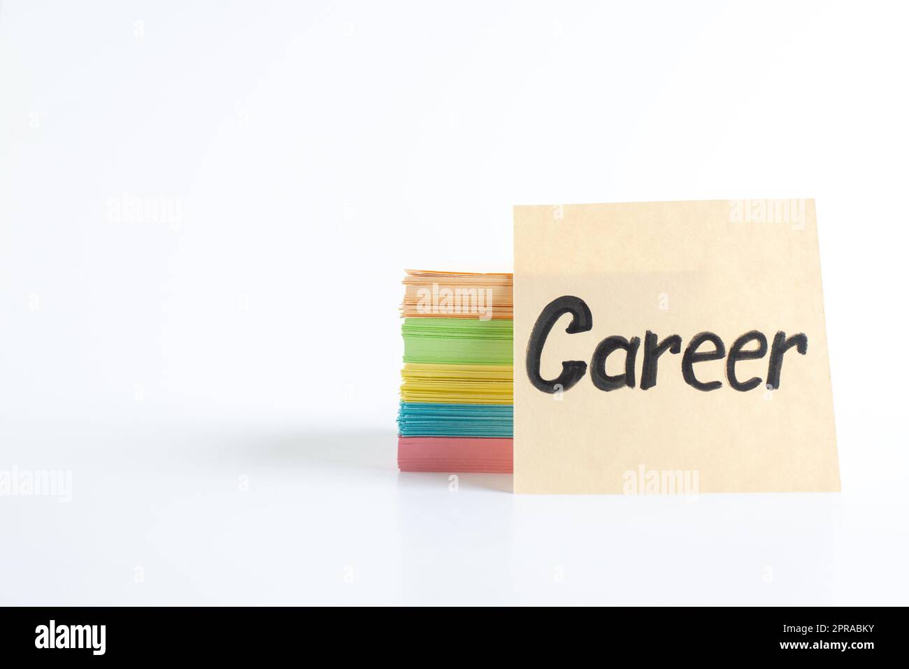 front view colored paper stickers on white background copybook business ...