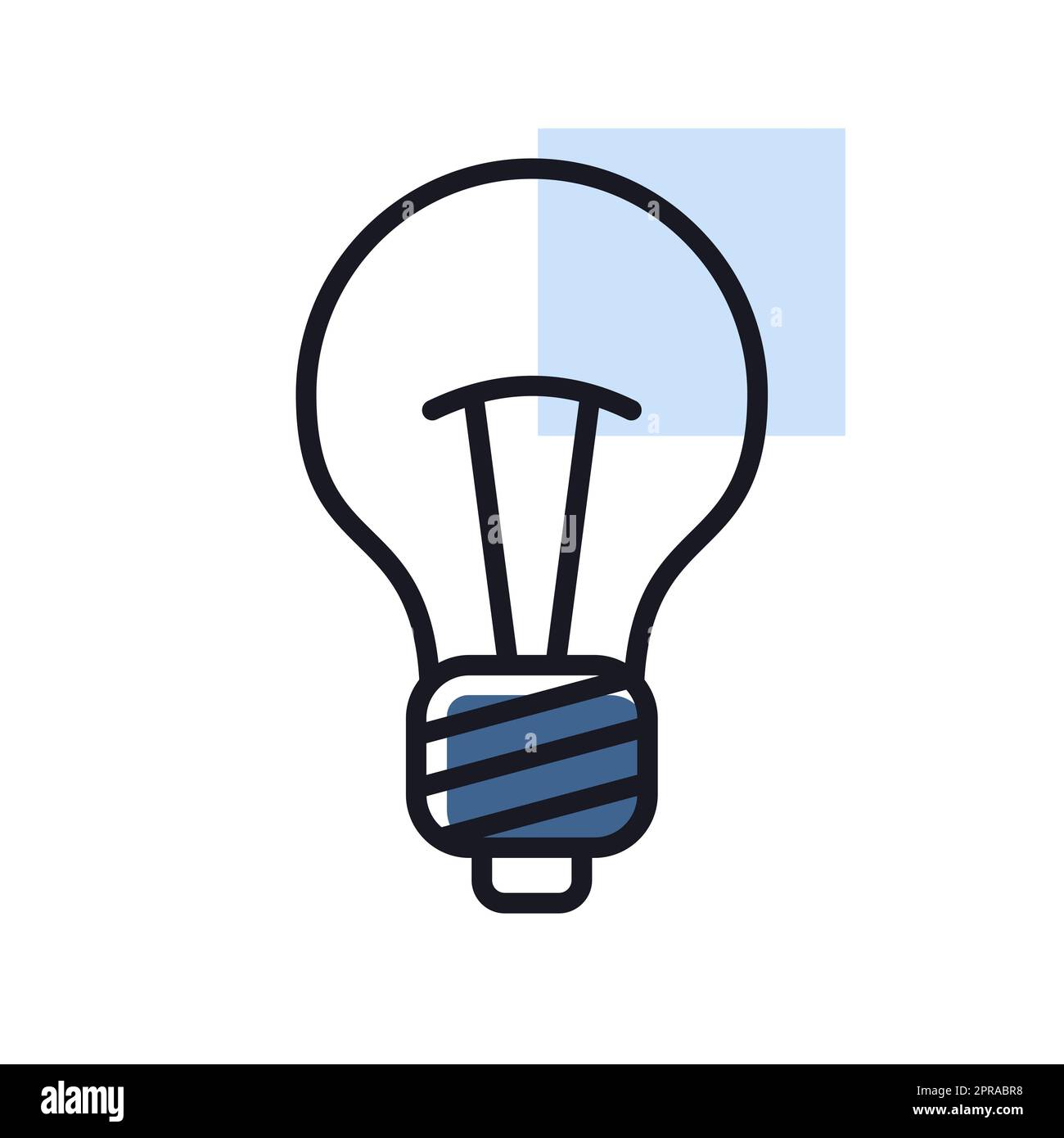 Light Bulb line icon vector. Idea sign, solution, thinking concept ...