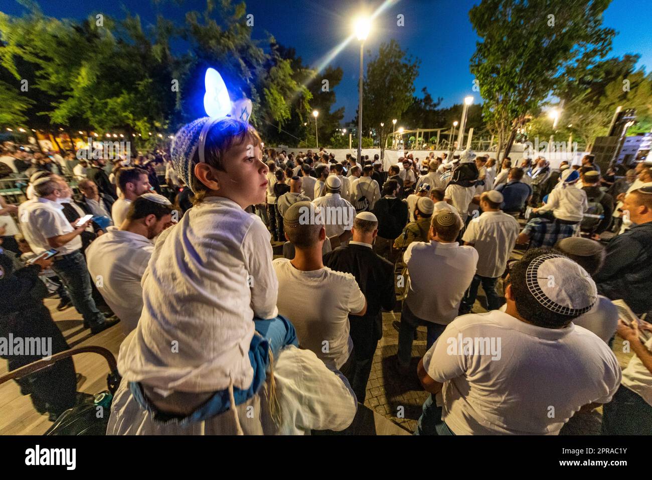 Harish, Israel. Religious Jews celebrate the country's independence ...