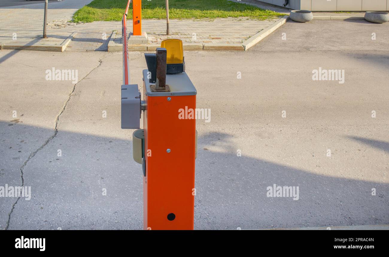 Automatic barrier for the security system at the entrance to the ...