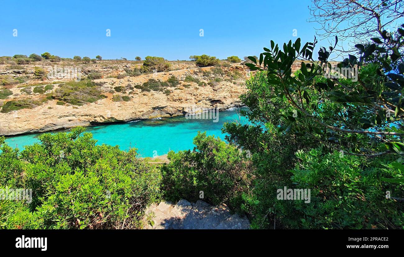 Calas de Mallorca sea view, Mallorca, Spain Stock Photo - Alamy