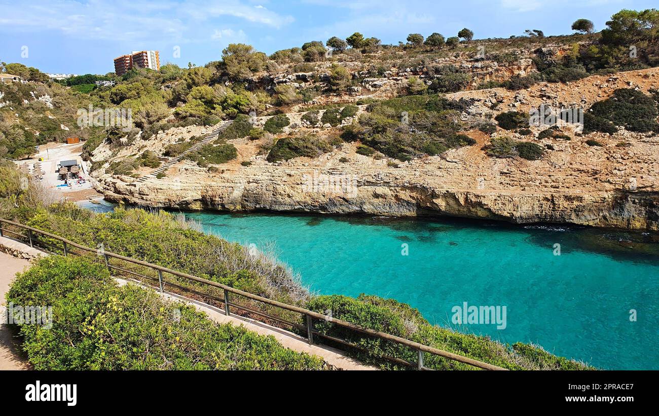Calas de Mallorca sea view, Mallorca, Spain Stock Photo - Alamy