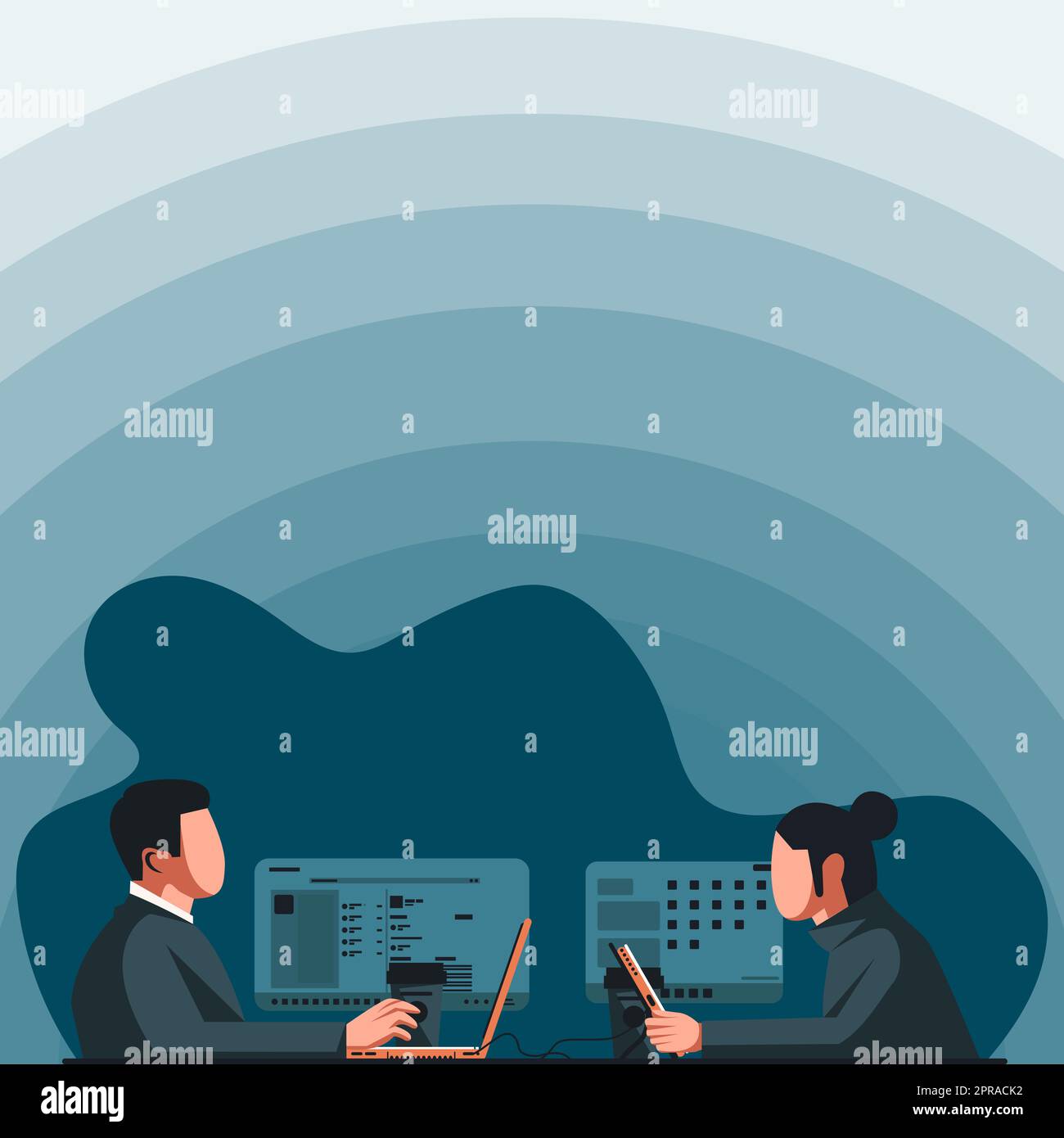Two Colleagues Meeting Discussing Future Project Ideas Stock Photo - Alamy
