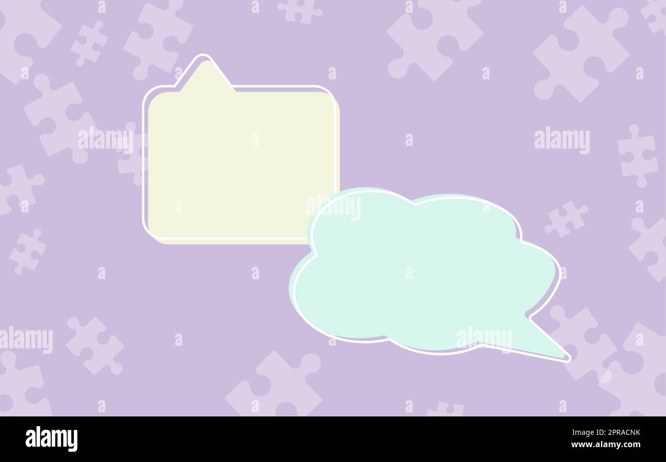 Thought Bubbles Representing Connecting With People Through Social ...