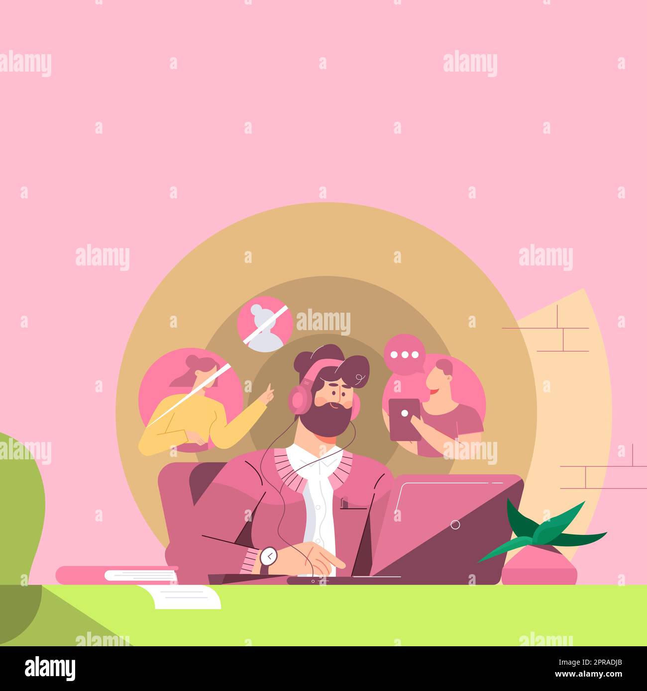 Cartoon doctor computer desk hi-res stock photography and images - Alamy