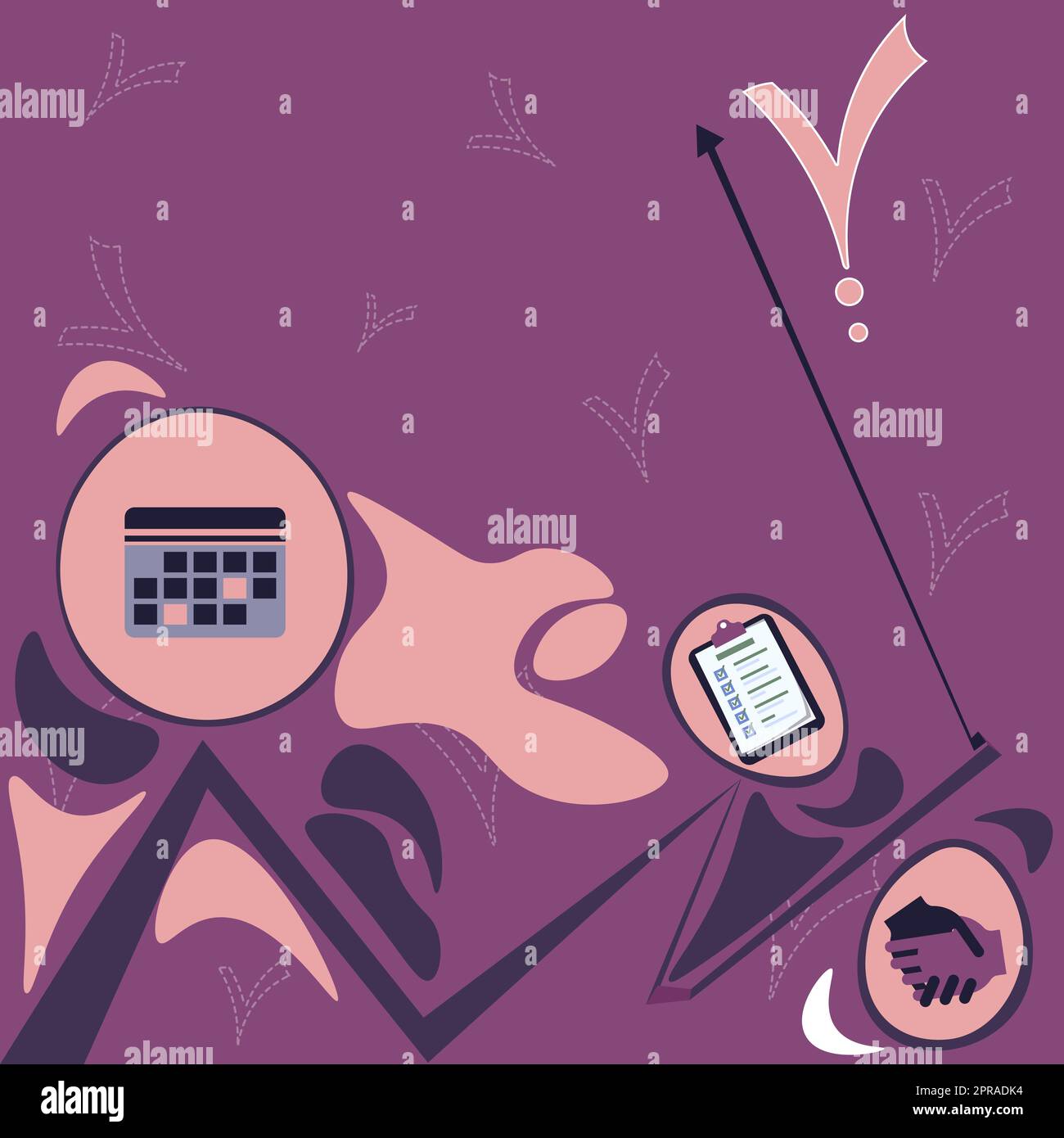 Hands Drawing In Handshake Position Showing Deal Agreement And Greeting ...