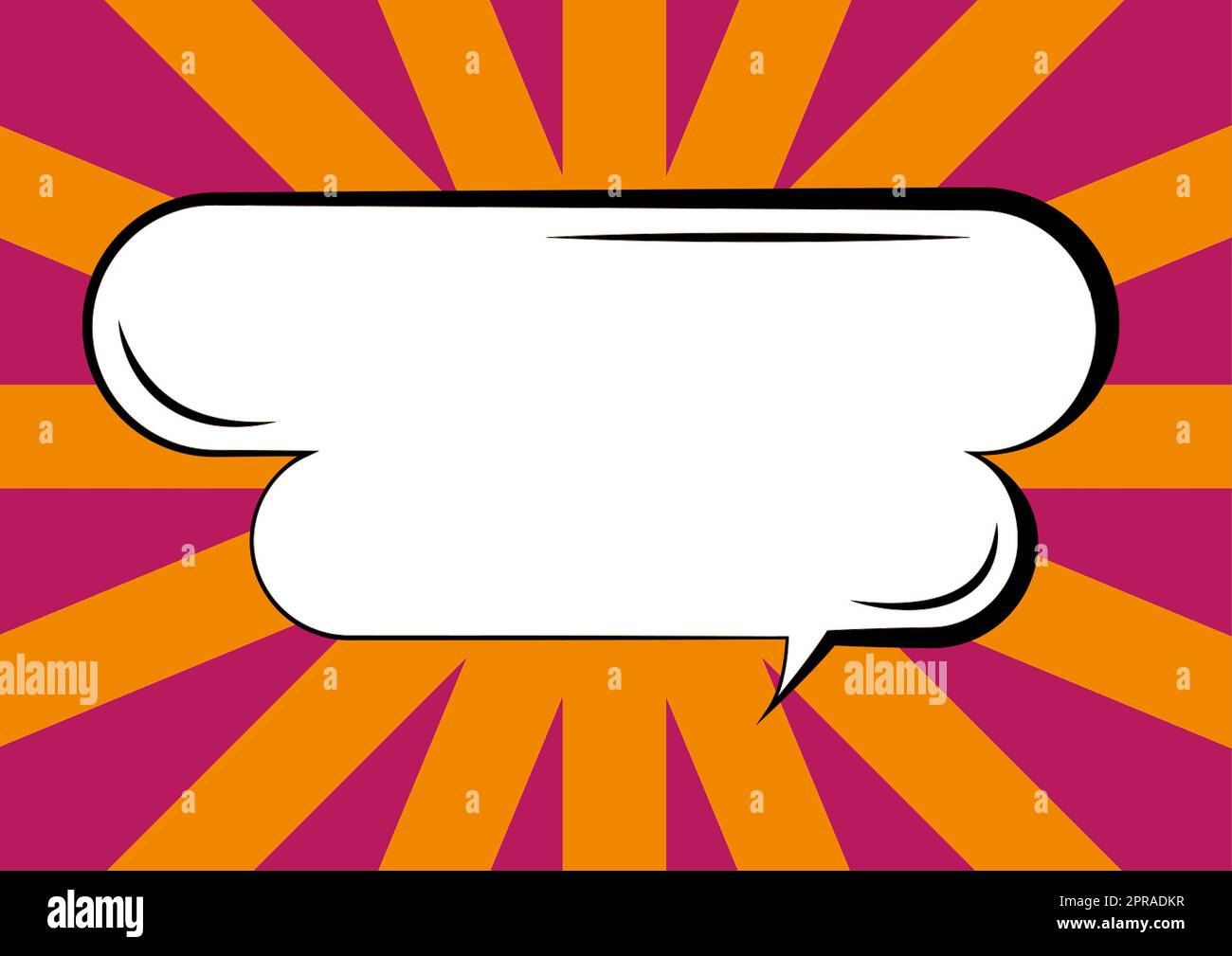 Oval Blank Chat Box With Colorful Striped Background Design ...