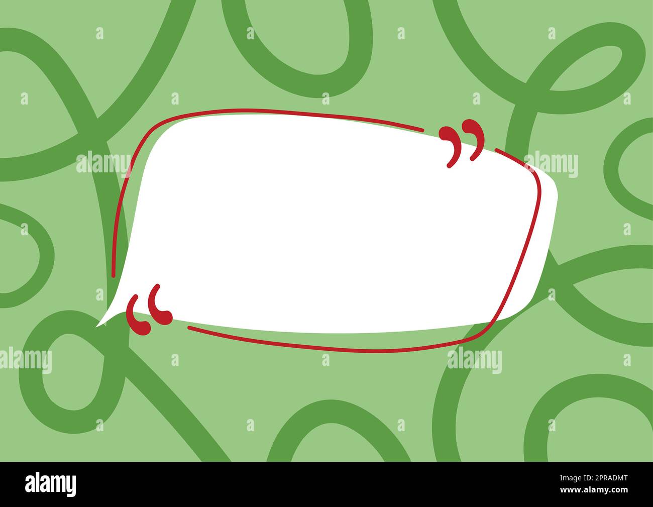 Cartoon Style Thought Bubble Box With Copy Space Isolated Against Color ...