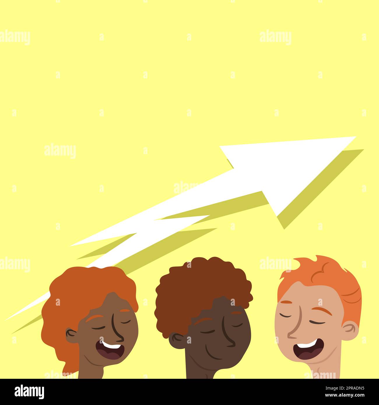 Colleagues Thinking Talking New Innovative Ideas. Three People ...