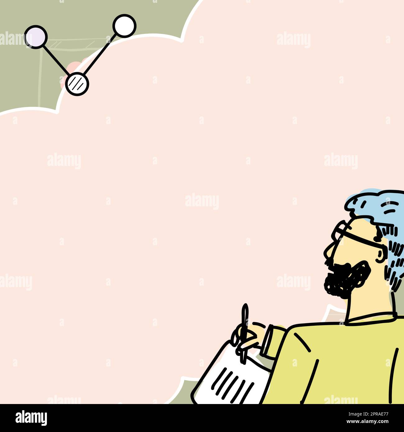 Businessman Thinking About New Ideas And Copying File, Man Holding ...