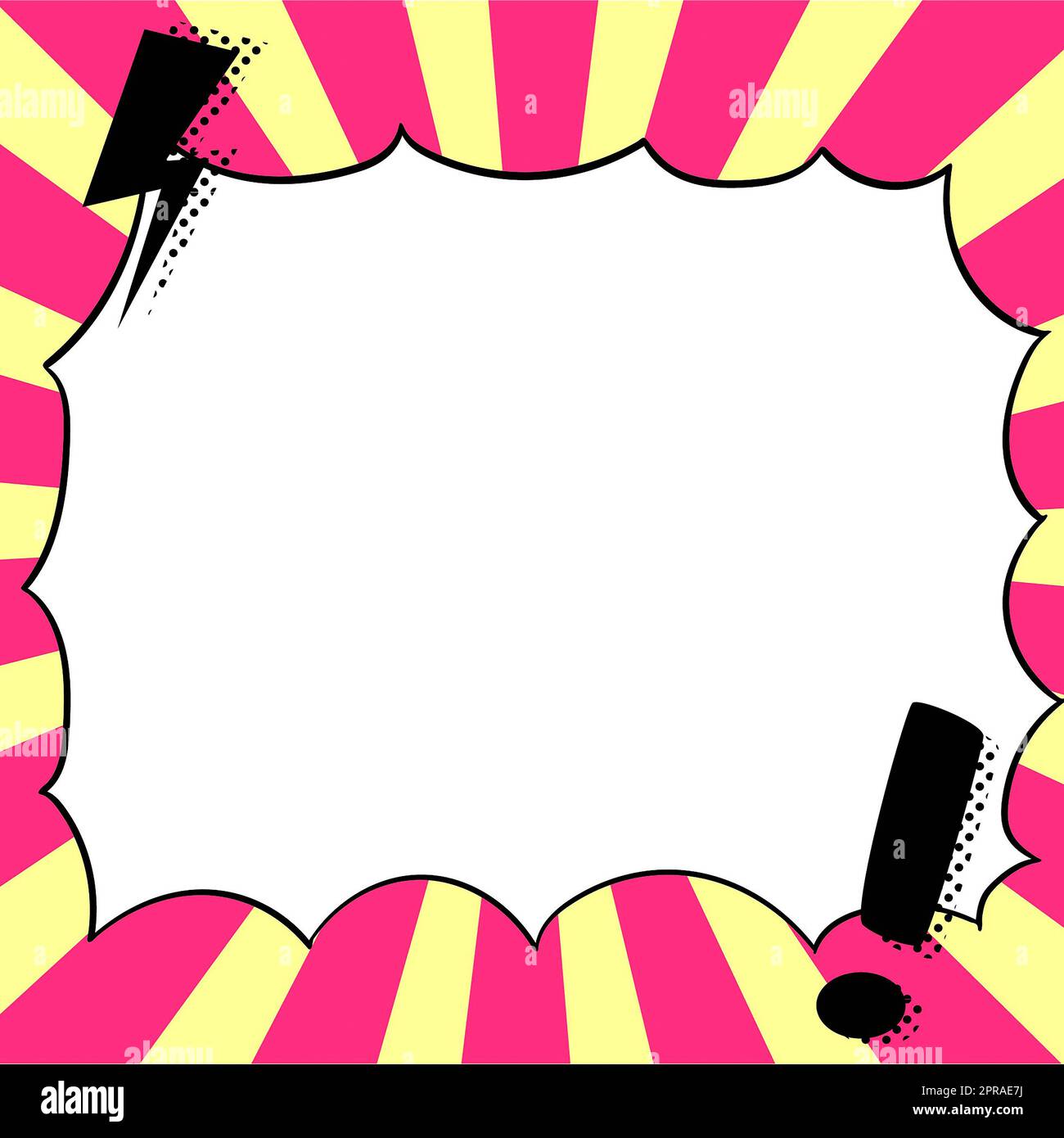 Comics Design Frames. Beautiful Photo Frame Set With Boom Bubbles For ...