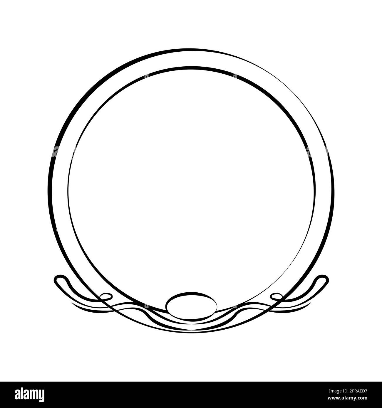 Blank template for text, isolated text box, vector ornaments ...