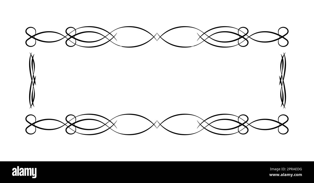 Blank template for text, isolated text box, vector ornaments ...