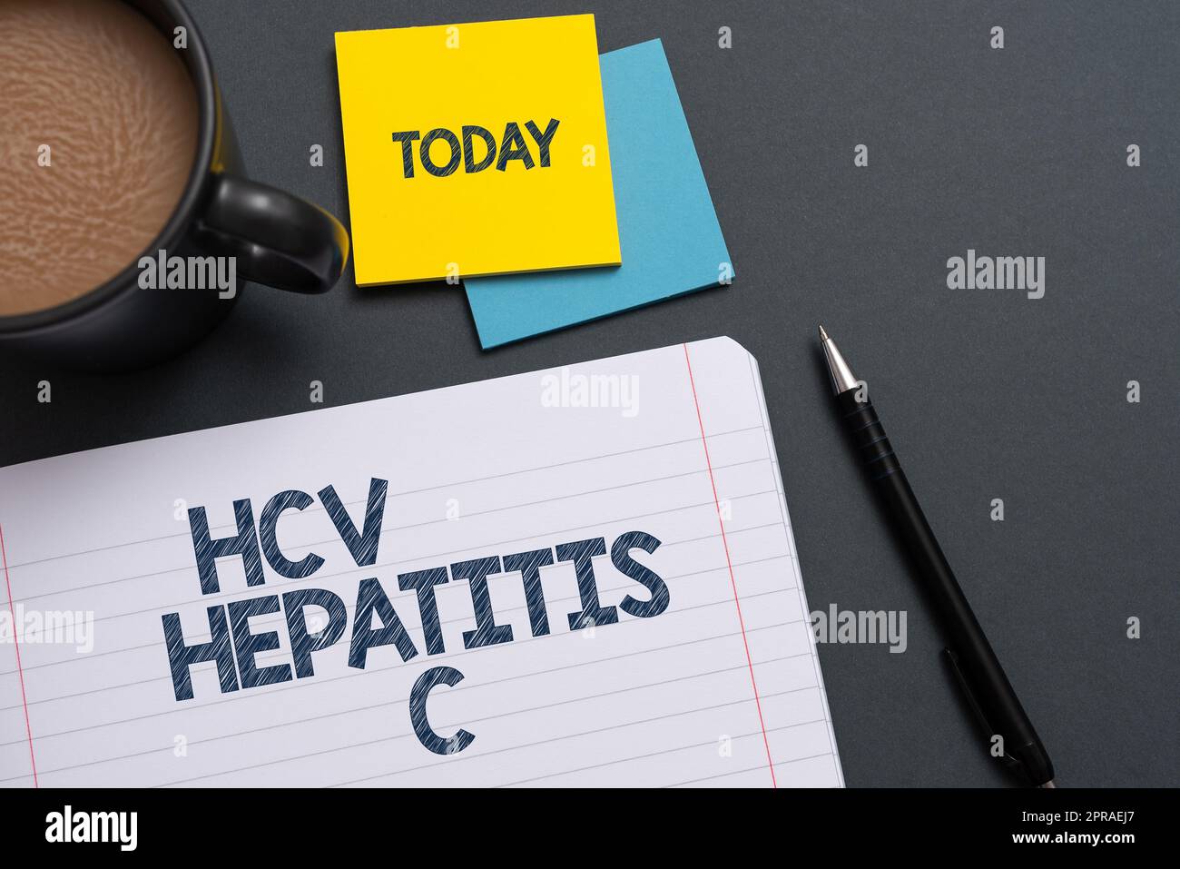 Text showing inspiration Hcv Hepatitis C. Word Written on Liver disease ...