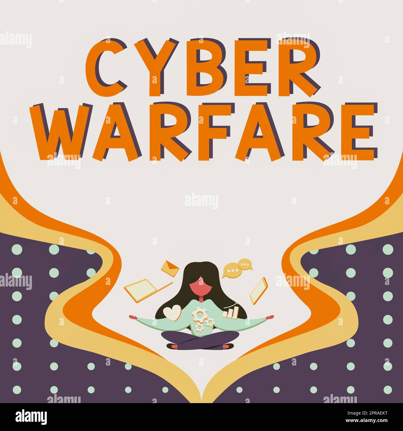 Text sign showing Cyber Warfare. Business showcase Virtual War Hackers ... Text sign showing Cyber Warfare. Business showcase Virtual War Hackers ...