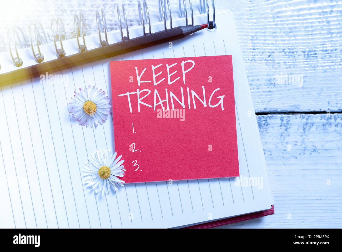 Writing displaying text Keep Training. Business showcase Grounding ...